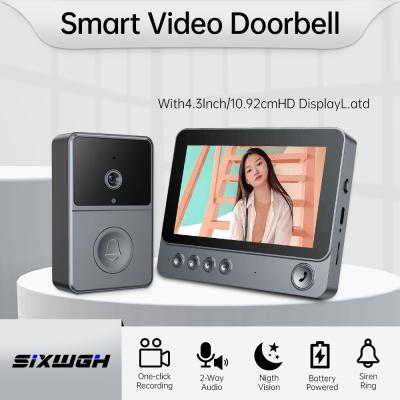 China 4.3 Inch IPS Smart Home Security Package Auto IR CUT Video Doorbell Camera for sale