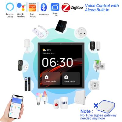 China HD Multi Touch Smart Home Control Panel ZigBee Touch Screen 4 Inch 240V for sale