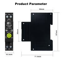 China Bidirectional Metering WiFi Tuya Smart Circuit Breaker Adjustable Current 230V for sale