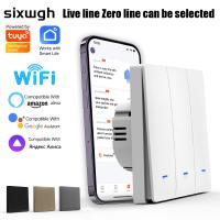 China WiFi Touch Smart Lighting Control 4 Gang Switch Crystal Glass Panel No Neutral for sale