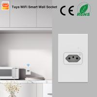 China Smart Brazil Light Switch & 20A Socket Glass Panel WiFi Remote Control for sale