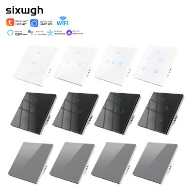 China ODM Smart Lighting Control Alexa Touch Panel Wifi Switch No Neutral 86mm for sale