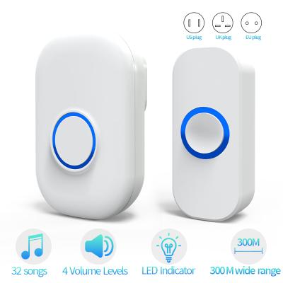 China Custom Smart Home Security Package Wireless 433MHz Doorbell 300M Long Range for sale