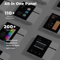 China IR Blaster Smart Home Control Panel Tuya Touch Screen With 3 Gang Switch For House Automation for sale