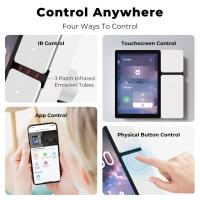 China IR Blaster Smart Home Control Panel Tuya Touch Screen With 3 Gang Switch For House Automation for sale