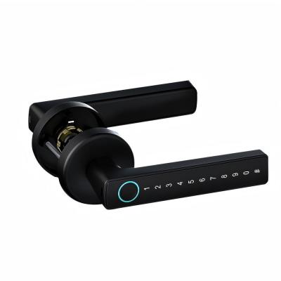 China Tuya Smart Biometric Door Lock WiFi Semiconductor Fingerprint Sensor Retrofit Knob Replacement for sale
