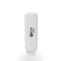 China Alexa Voice Control Smart Home Sensors WiFi Room Thermometer Hygrometer With App Alert for sale