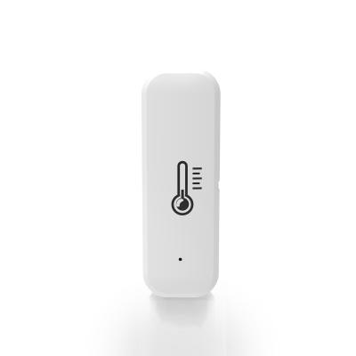 China Alexa Voice Control Smart Home Sensors WiFi Room Thermometer Hygrometer With App Alert for sale