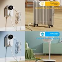 China Smart WiFi Thermostat with 16A High Load, Voice Control & LED Knob Screen for Easy Temperature Management for sale