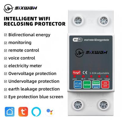 China WiFi Reclosing Protector: 1-63A Adjustable, Energy Monitor, Voice/App for sale