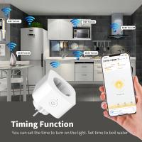 China EU Smart Plug: Dual‑Band WiFi, Voice/App Control, Timer, 10A, 85‑240V for sale