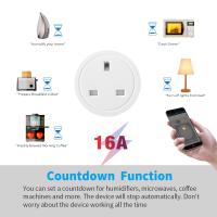 China UK Smart Plug: Voice/App Control, 16A, Dual‑Band WiFi, Energy Monitor for sale