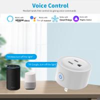 China US-to-Universal Smart Plug with 20A High Capacity WiFi Remote Control and Voice Control for Smart Home Automation for sale