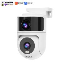 China Tuya 4MP Dual‑Lens WiFi Camera: PTZ, Human Detect, IP65, 2.4/5G for sale