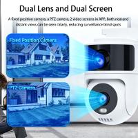 China Tuya 4MP Dual‑Lens WiFi Camera: PTZ, Human Detect, IP65, 2.4/5G for sale