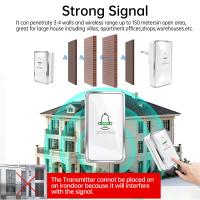 China Wireless Doorbell: Self-Powered, 38 Ringtones, 4 Volume, US/UK/EU Plug for sale