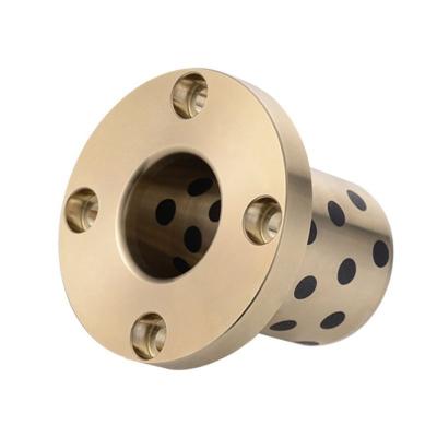 China Graphite Impregnated Bronze Bushing Oilless CNC Processing for sale
