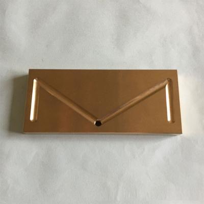 China Metric Oilless Wear Plate Graphite Plugged Bronze CNC Processing for sale