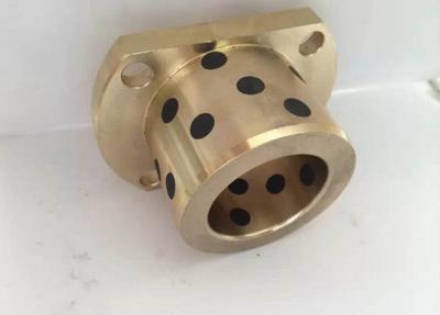 China Hydraulic Cylinder Casting Flanged Bronze Bearings 60 HB Hardness for sale