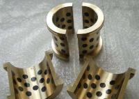 China Cylinder Flanged Cast Bronze Bearings With Solid Lubricant Plugs for sale