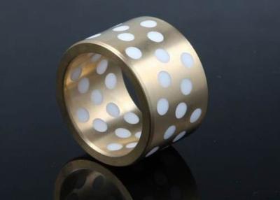 China Copper Cast Bronze Bearings With Solid Lubricant Plugs , Cylinder Bearings for sale