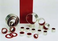 China Self Lubricating Bearings Low-Carbon Steel + Porous Bronze + Red PTFE for sale