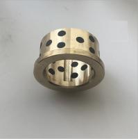 China Gold Graphite Plugged Bushings , Phosphor Bronze Bearings CuSn6Zn6Pb3 Material for sale
