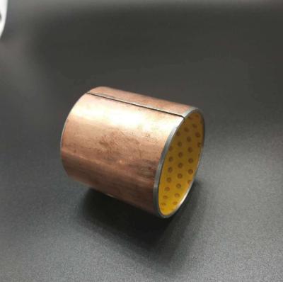 China Steel Backing Composite Polymer Plain Bearings For Metallurgical Machinery for sale
