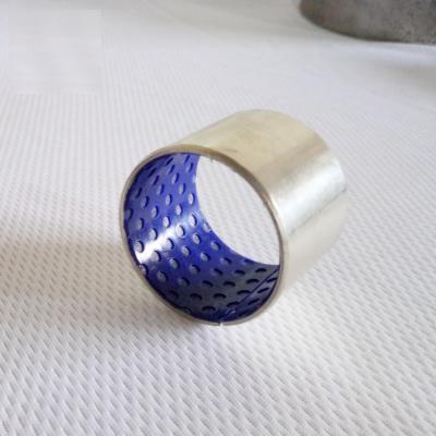 China Blue POM Coated Oil Grease Lubricated Metal Polymer Plain Bearings for sale