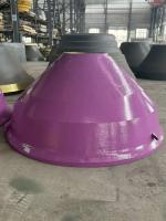 China Mantle Cone Liner Replacement Parts Mn13Cr2 High Manganese Steel  For Mining for sale