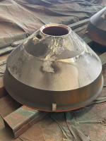 China Mantle Cone Liner Replacement Parts Mn13Cr2 High Manganese Steel  For Mining for sale