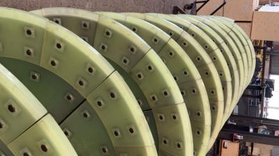 China Integrating Inclined Screw Assembly Washing Grading And Dewatering Functions for sale