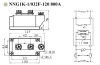 China Clion NNG1K HHG1K single phase industrail control SSR with 60-1200VAC output and load current up to 1000A for sale