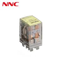 China general purpose relay NNCC68AVL, 2pole with led indicator with test button socket type relay LY4 for sale