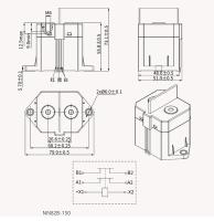 China NNC New Energy Relay NN82B 150-300A high load current for Charging Pile, Energy Storage, Electric Vehicle for sale