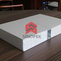 China Machine-made Silicon Rock Cleanroom Sandwich Panel | Class A Fireproof & Hydrophobic for sale