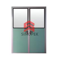 China Aluminum Alloy Frame Melamine Sealed Cleanroom Door | Scratch-Resistant & Hygienic for sale