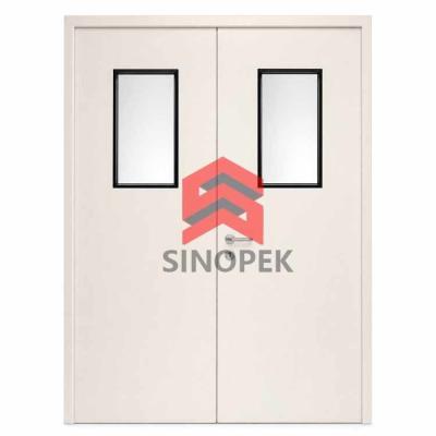 China Steel Double Door | Galvanized Powder-Coated | Cleanroom Grade for sale