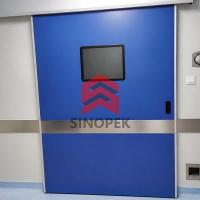 China Electric Airtight Sliding Cleanroom Door | Space-Saving | GMP Standard for sale