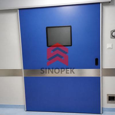 China Electric Airtight Sliding Cleanroom Door | Space-Saving | GMP Standard for sale