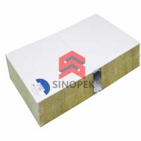 China Machine-made Rock Wool Cleanroom Sandwich Panel | Class A Fireproof for sale