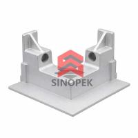 China L-Shaped Connector Aluminum Profile | Right Angle Joint | Cleanroom Grade for sale