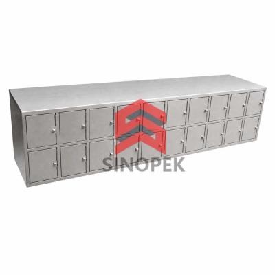 China Shoe Cabinet with Doors | Cleanroom Changing Room Storage | Cleanroom Grade for sale