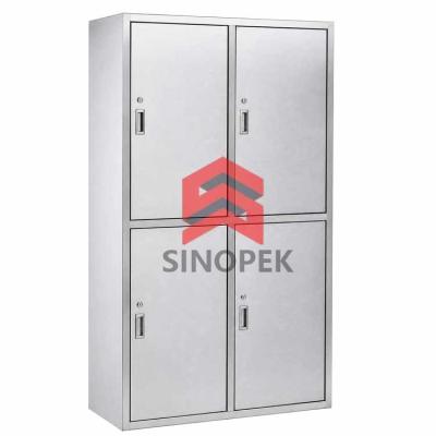 China Four-Door Wardrobe | Cleanroom Gowning Room Storage | Cleanroom Grade for sale