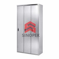 China Three-Door Wardrobe | Cleanroom Gowning Room Storage | Cleanroom Grade for sale