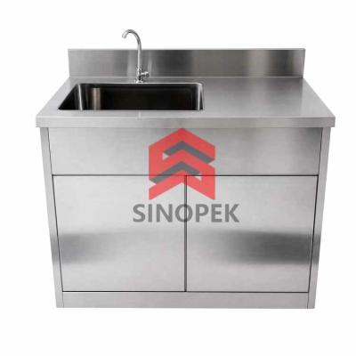 China Single-Bowl Sink with Countertop | Cleanroom Hand Wash Station | Cleanroom Grade for sale