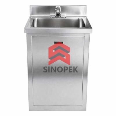 China Single-Basin Sensor Hand-Washing Sink | Cleanroom Touchless Wash Station | Cleanroom Grade for sale