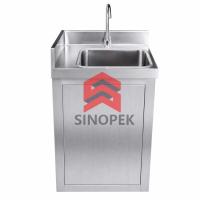 China Left-Hand Single-Bowl Sink | Cleanroom Lab Wash Station | Cleanroom Grade for sale