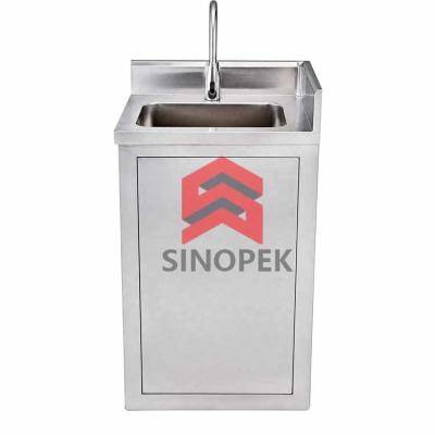China Right-Hand Single-Basin Sensor Hand-Washing Sink | Cleanroom Touchless Wash Station | Cleanroom Grade for sale