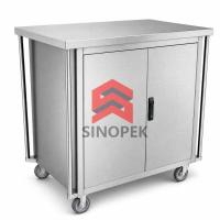 China Sterile Supply Transport Cart | Enclosed CSSD Sterile Goods Transfer Cart | Cleanroom Grade for sale